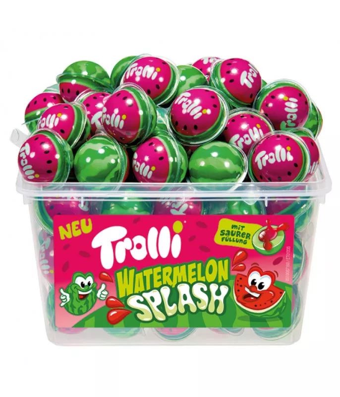 Bomboana gumata Trolli Watermelon Splash, 20 g